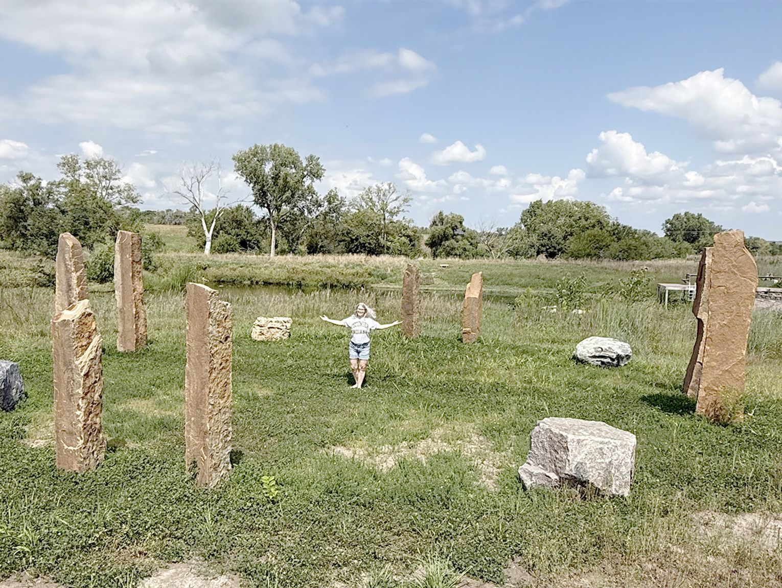 A Standing Stone Circle on the Prairie