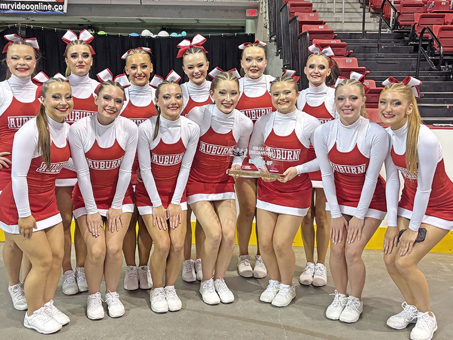Bulldog Cheerleaders Second in State Class C-1 Non-Tumbling/Non-Building