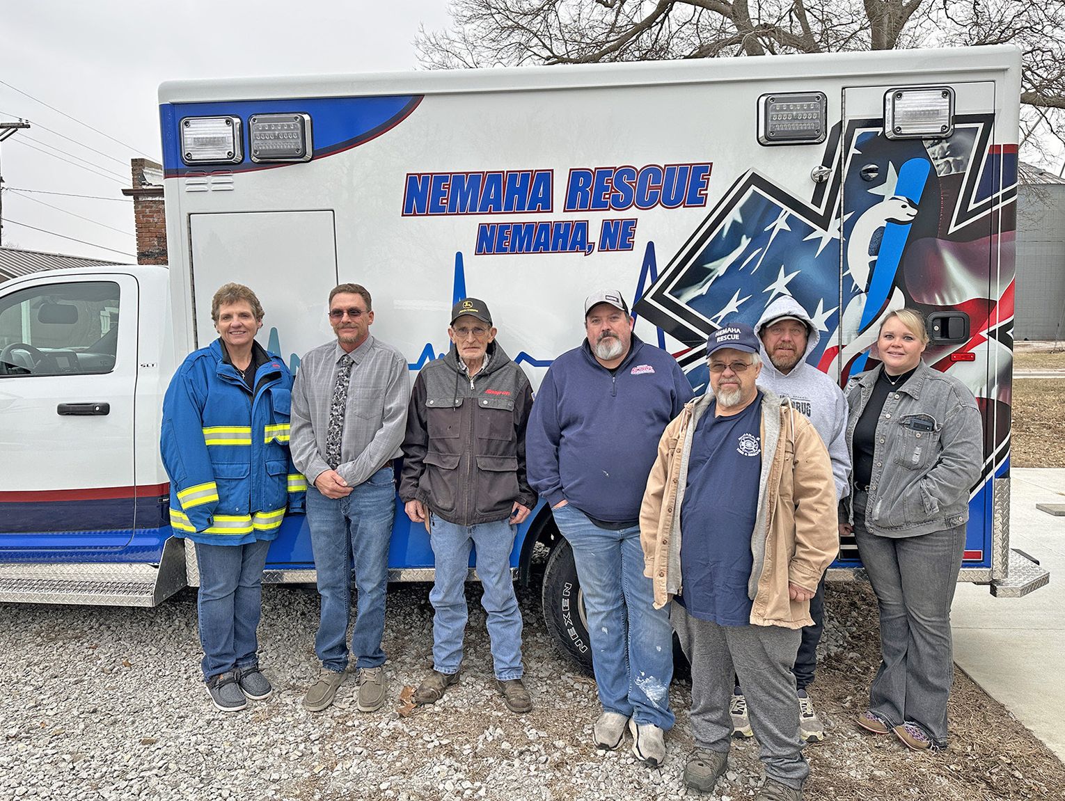 Nemaha Rescue Squad Blesses New Ambulance