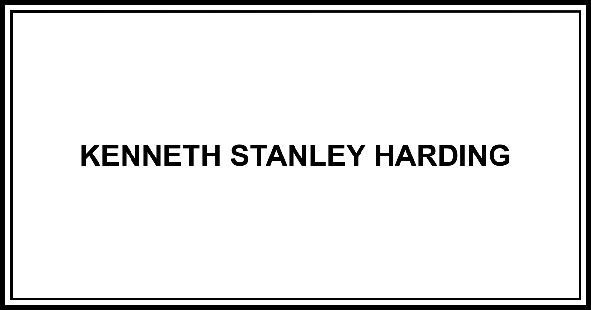Obituary: KENNETH STANLEY HARDING
